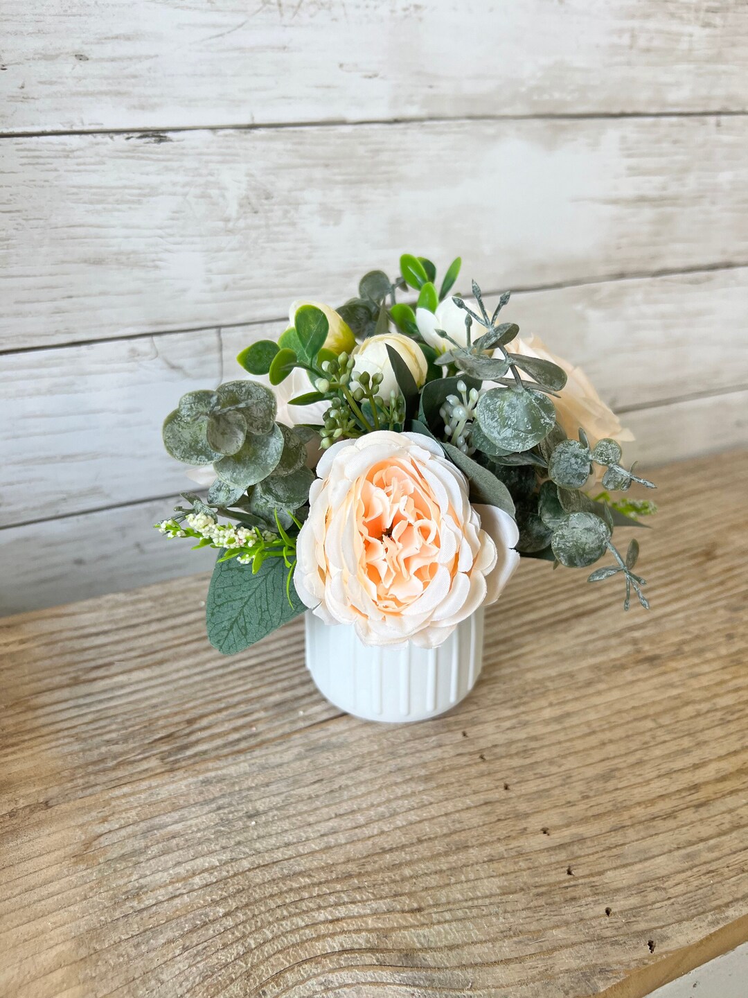 Spring Tiered Tray Mini Floral Arrangement, Spring Tiered Tray Decor ...