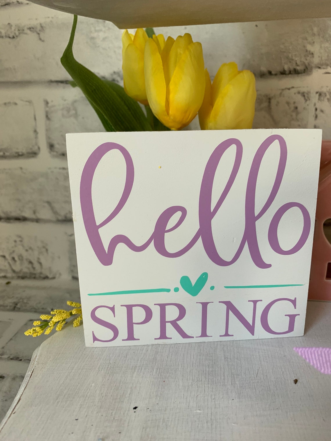 Spring Tiered Tray Decor bundle Spring Decorations for home | Etsy