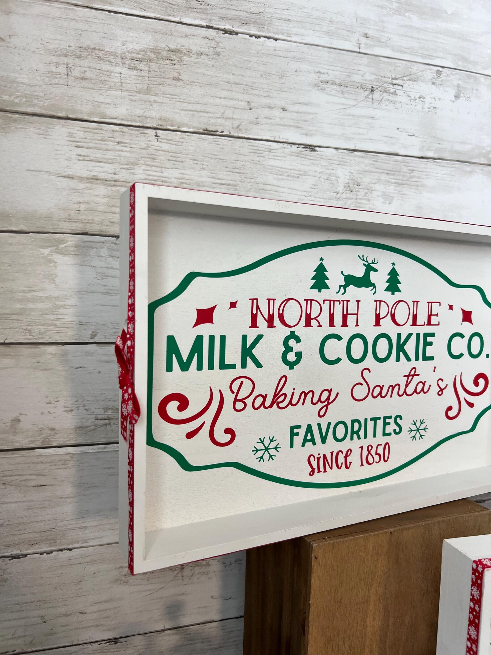Christmas Wood Tray Sign, Christmas Home Decor, Christmas Shelf Decor ...