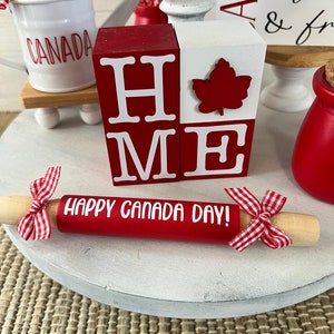 Canada Tiered Tray Decor, Canada Day Decor, Canadian Home Decor, Maple ...