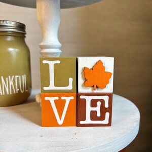 Fall Tiered Tray Decor, Fall Wood Blocks, Fall Home Decor, Fall ...