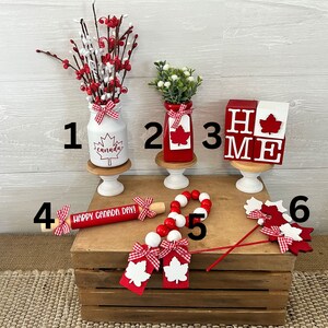 Canada Tiered Tray Decor, Canada Day Decor, Canadian Home Decor, Maple ...