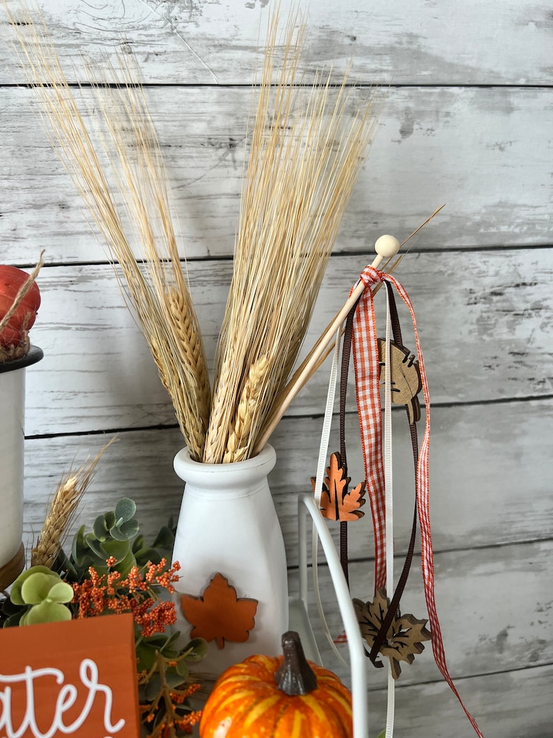 Mini Utility Cart and Decor, 13 Piece Set, Cart Included!, Fall Tiered ...