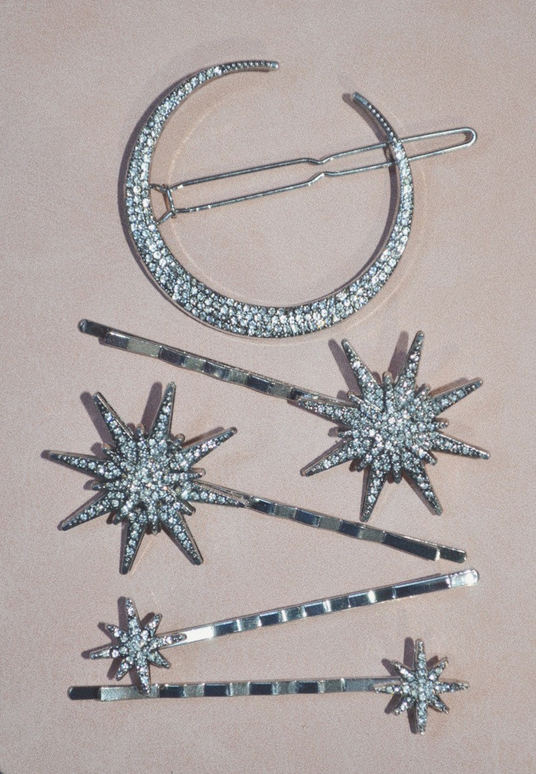Limited Edition Magical Moon & Stars Hair Clip 5 Piece Set - Etsy