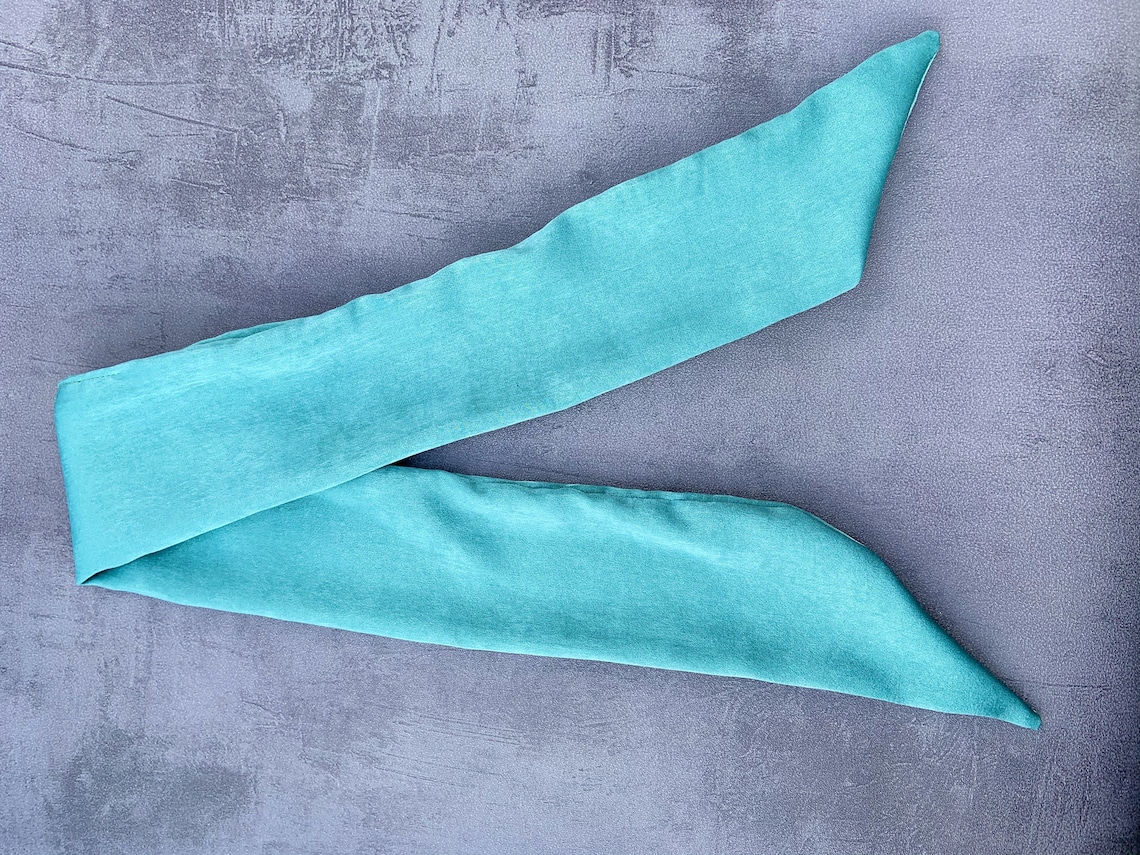 Teal Hair Scarf for Women Turquoise Boho Skinny Scarf as Eco - Etsy