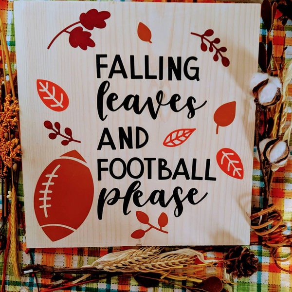 Autumn Leaves and Football Please - Etsy