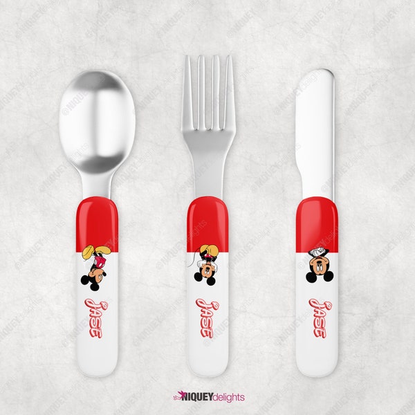 Mickey Mouse Utensil Set - Etsy