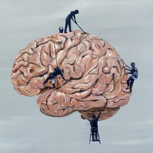 Brainwashed Giclee PRINTS on PAPER & FLAT Canvas - Etsy