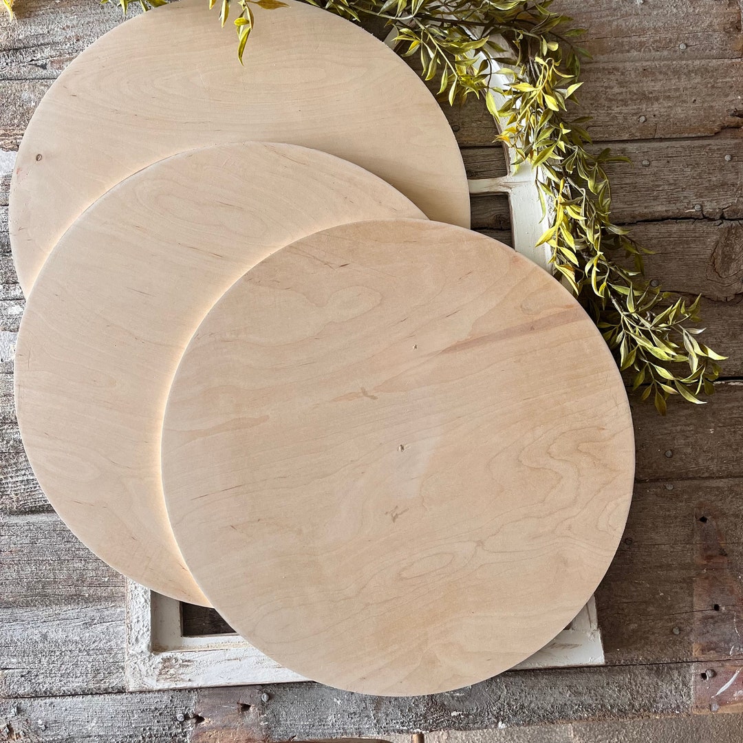 Blank Wood Rounds, Birch Plywood Blanks, DIY Circular Blanks - Etsy
