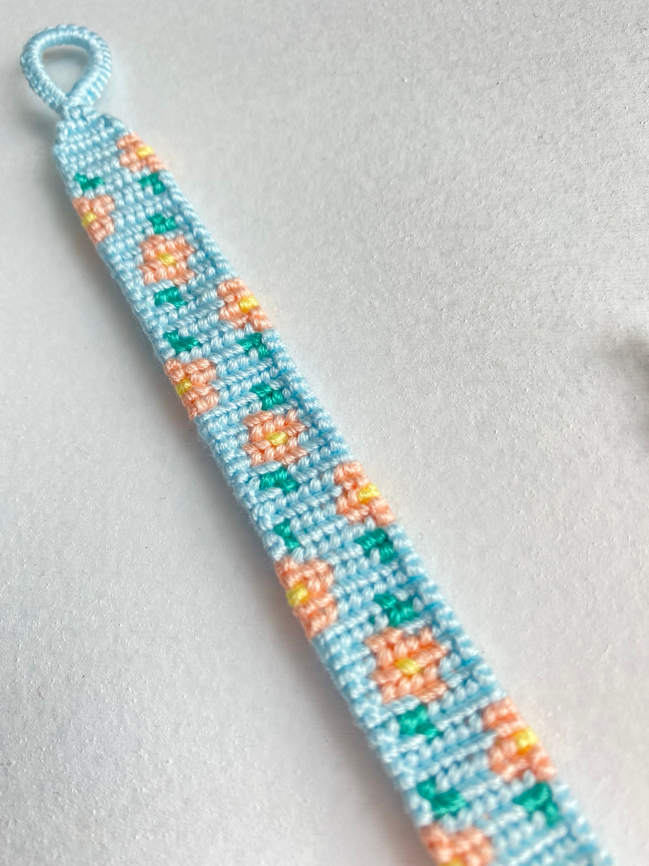 Flower Friendship Bracelet Set 2 Bracelets Etsy