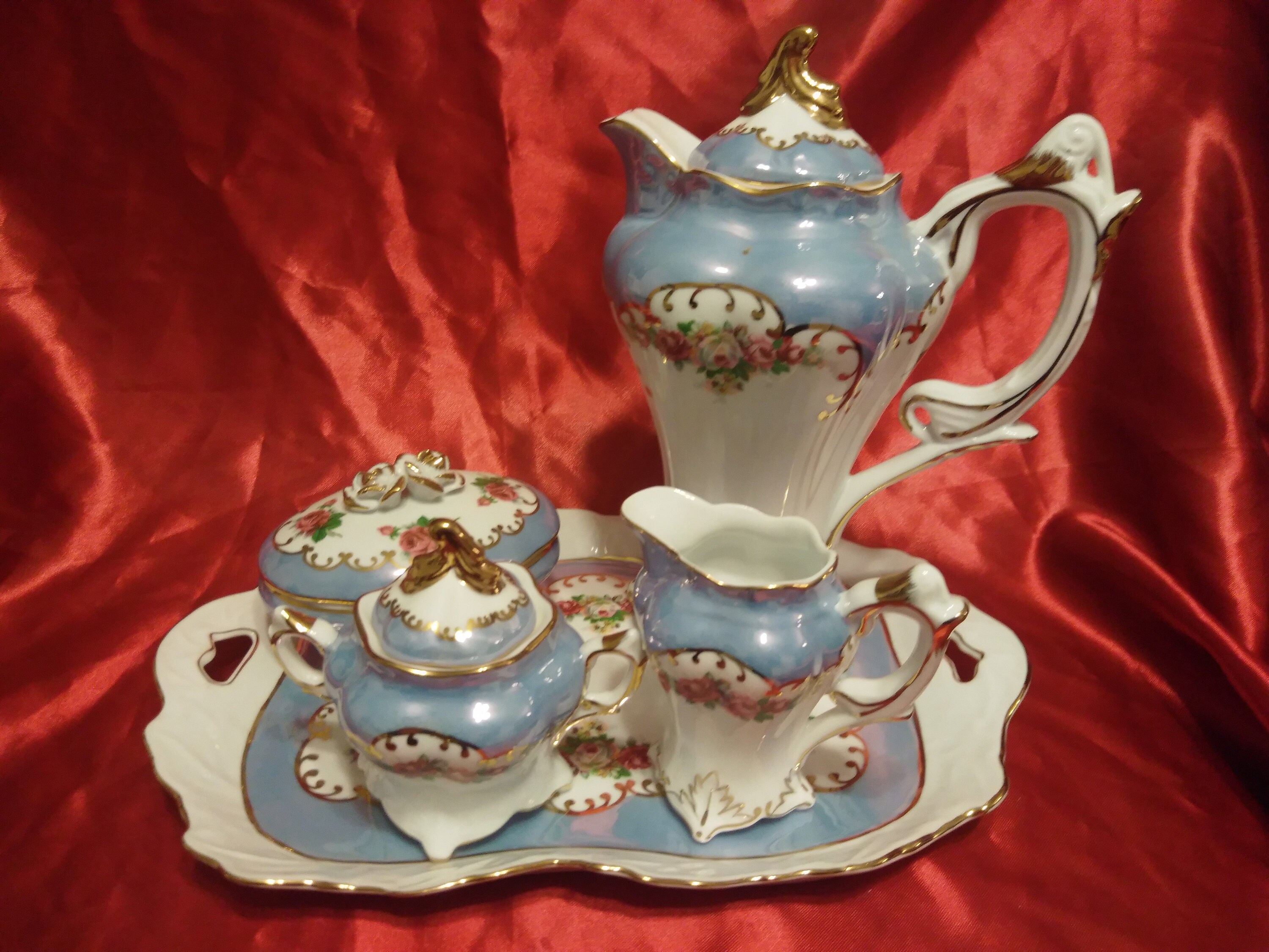 Figurines & Knick Knacks Art & Collectibles Beautiful CIB Porcelain Tea ...