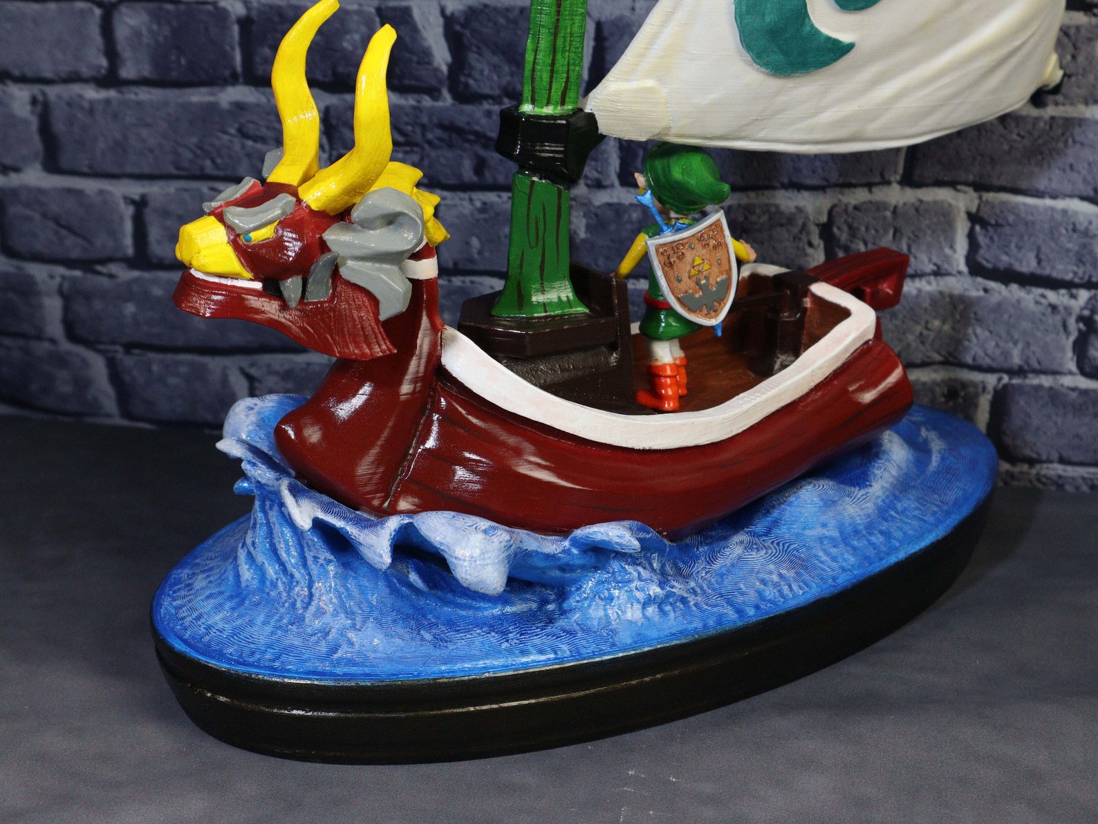 Legend of Zelda: Link on the King of Red Lions Boat Hand Made - Etsy
