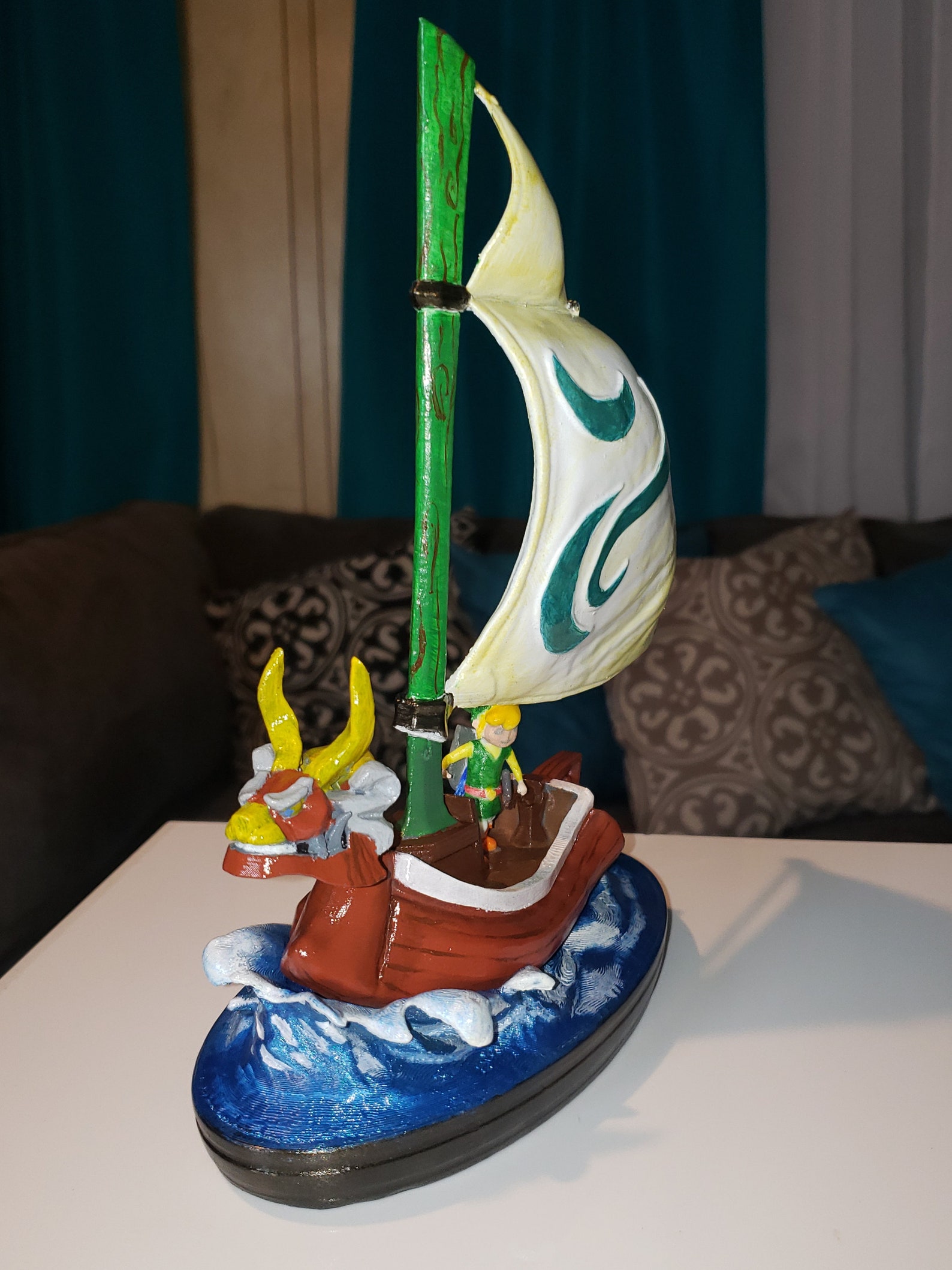 Legend Of Zelda: Link On the king of red lions Boat Hand Made | Etsy