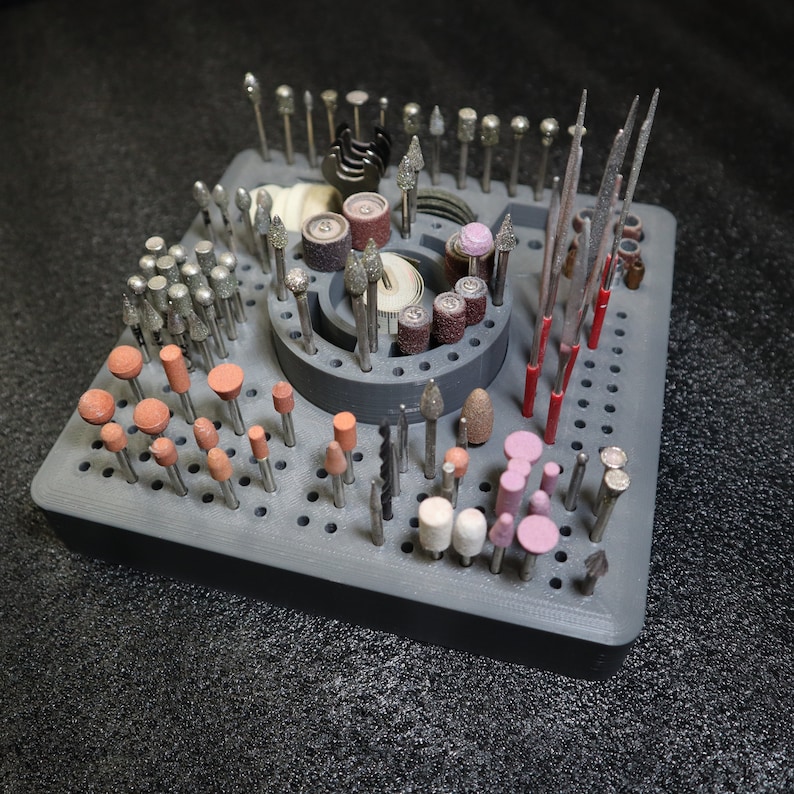 Bur/dremel Bit Organizer Rotary Bit Holder Dremel Bit - Etsy