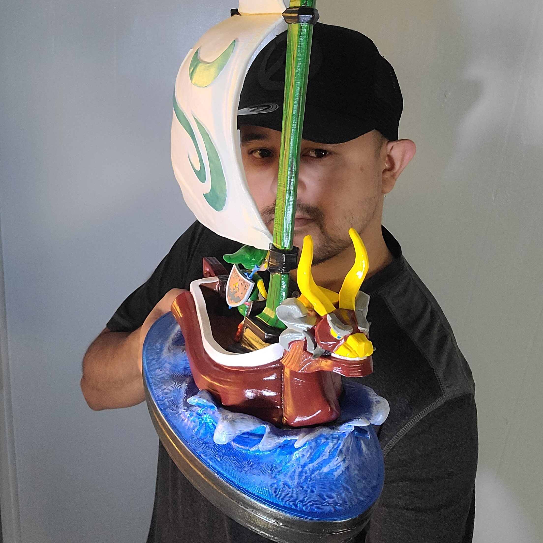 Legend of Zelda: Link on the King of Red Lions Boat Hand Made - Etsy