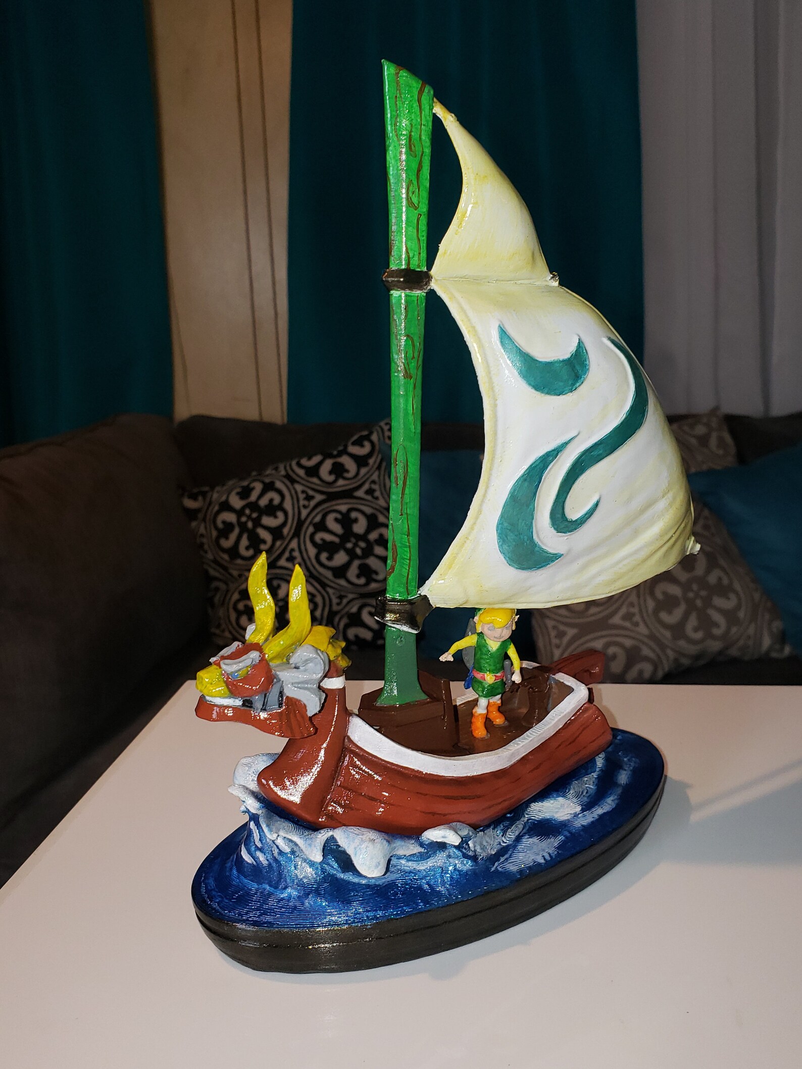 Legend Of Zelda: Link On the king of red lions Boat Hand Made | Etsy