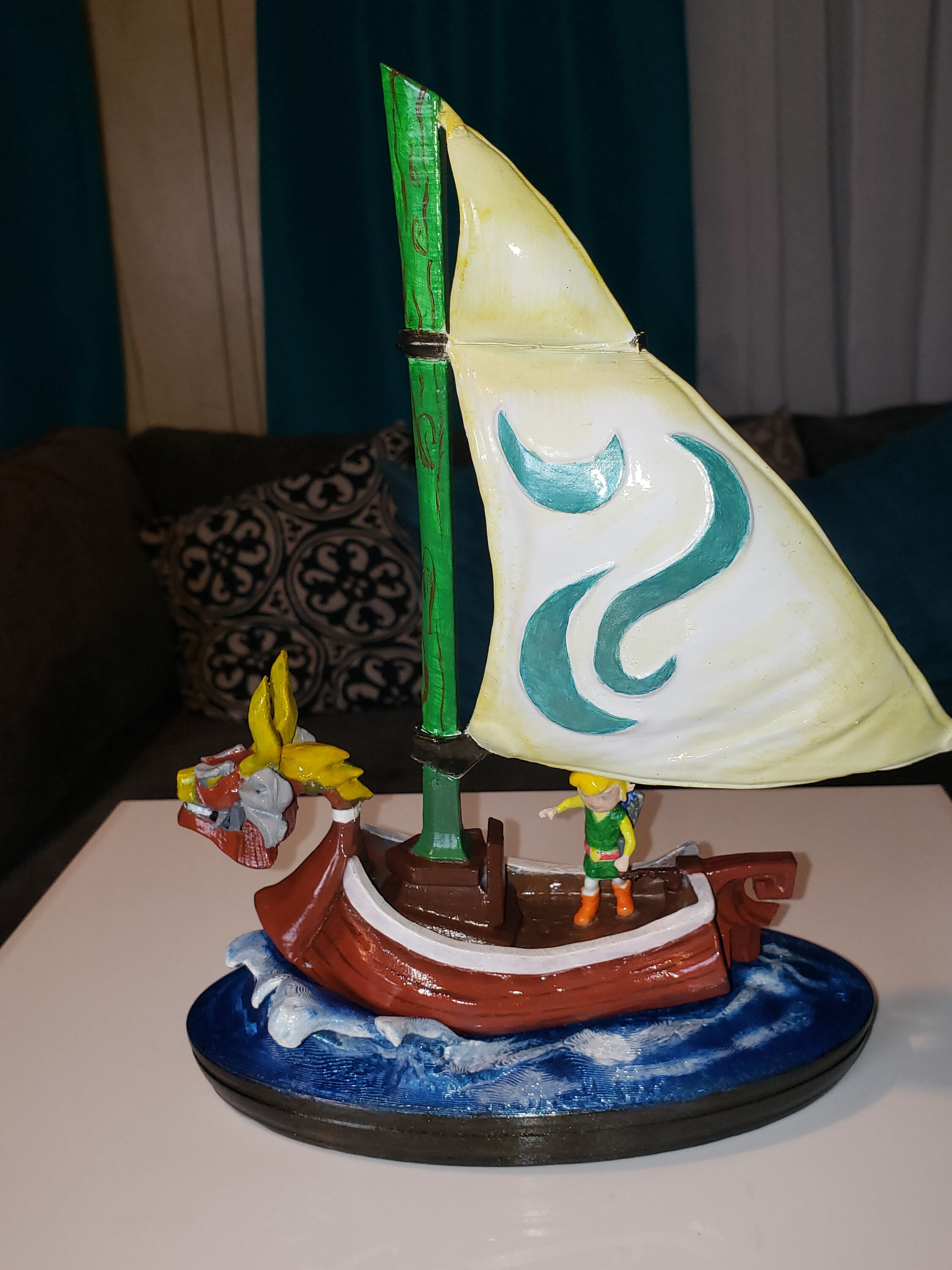 Legend Of Zelda: Link On the king of red lions Boat Hand Made | Etsy