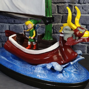 Legend of Zelda: Link on the King of Red Lions Boat! Hand Made Model ...