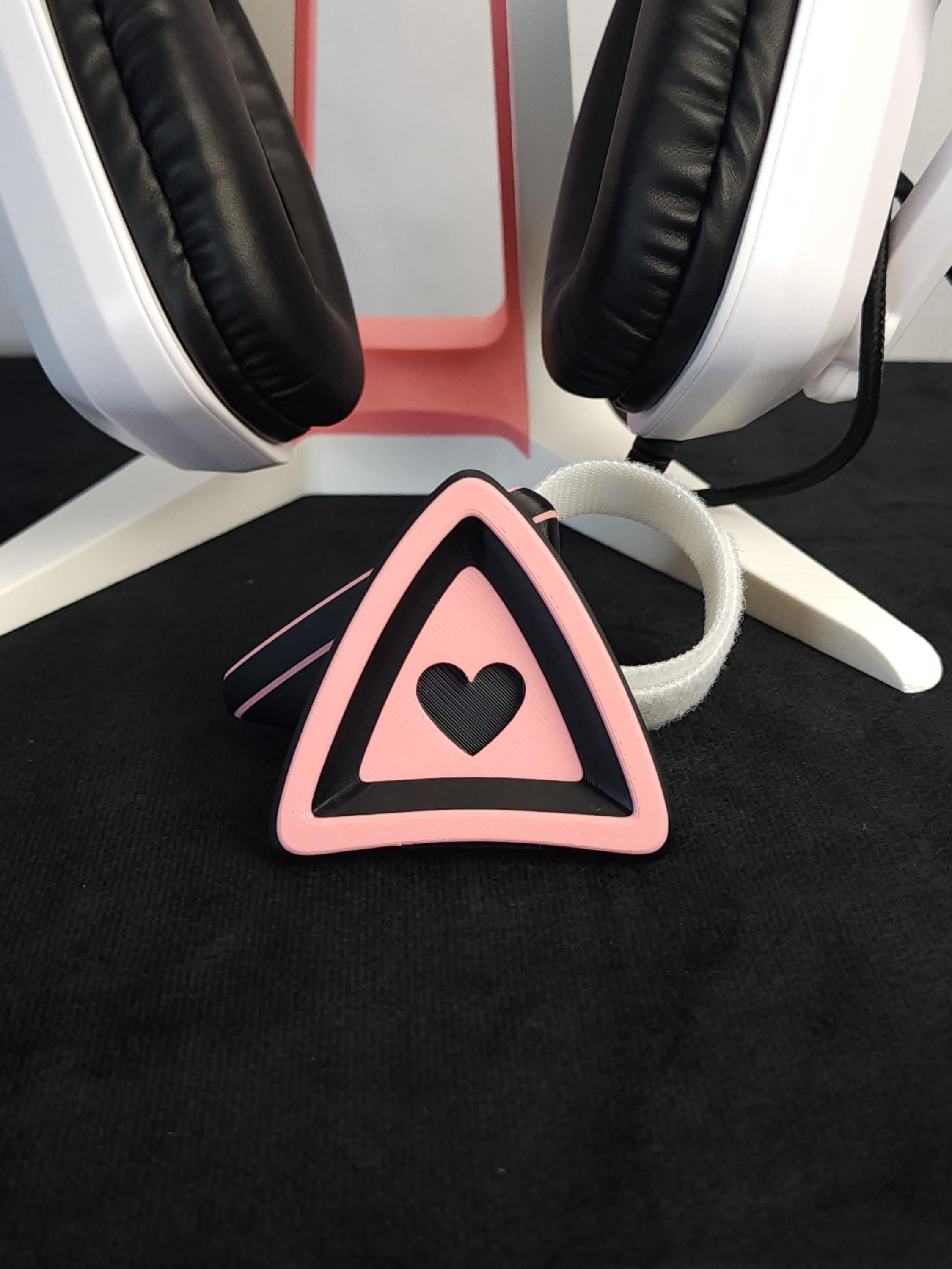 Cat Ears for Headphones and Headsets, With a Heart Shape in the Middle ...
