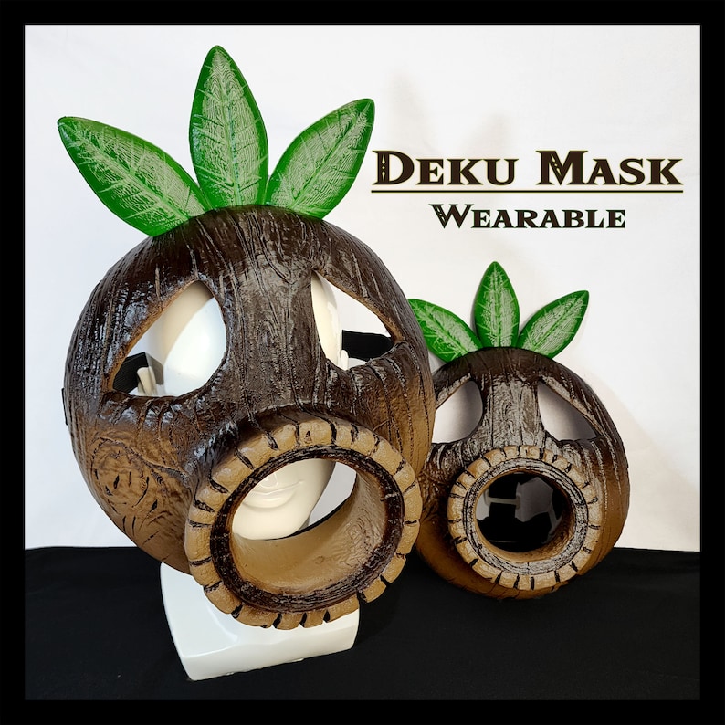 Legend of Zelda Deku Mask Wood Grain Wearable Mask NEW - Etsy