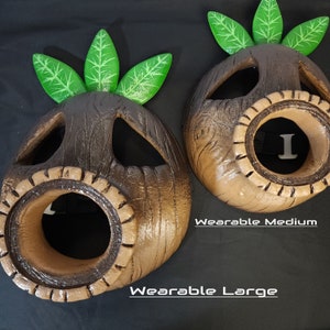 Legend of Zelda Deku Mask Wood Grain | Wearable Mask | NEW MODEL V2.0 ...