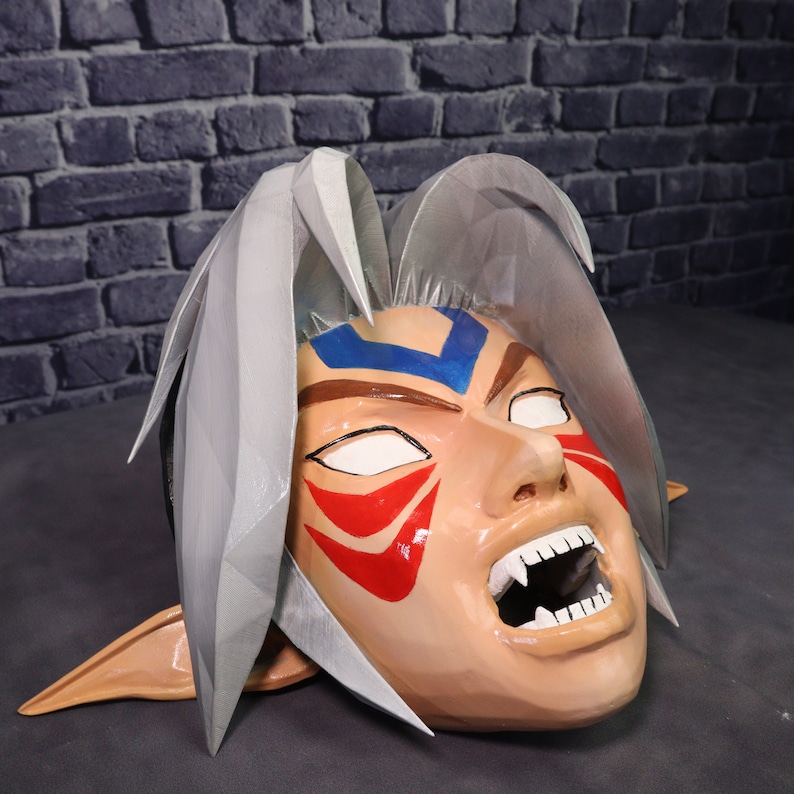 Fierce Deity Mask | Legend of Zelda Wall Decor | 3D Printed & Hand ...