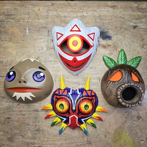 Legend of Zelda Majora's Mask Transformation Set of 4 | Goron | Deku ...