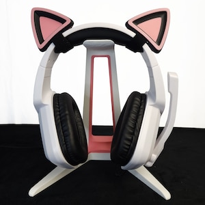 Headphone Cat Ears | Cosplay Cat Ears | Headset Customizable Feline ...
