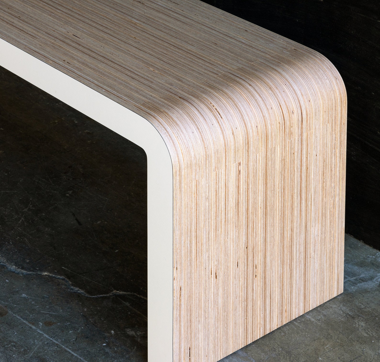 Hamilton Modern Bench With Rounded Corners - Etsy
