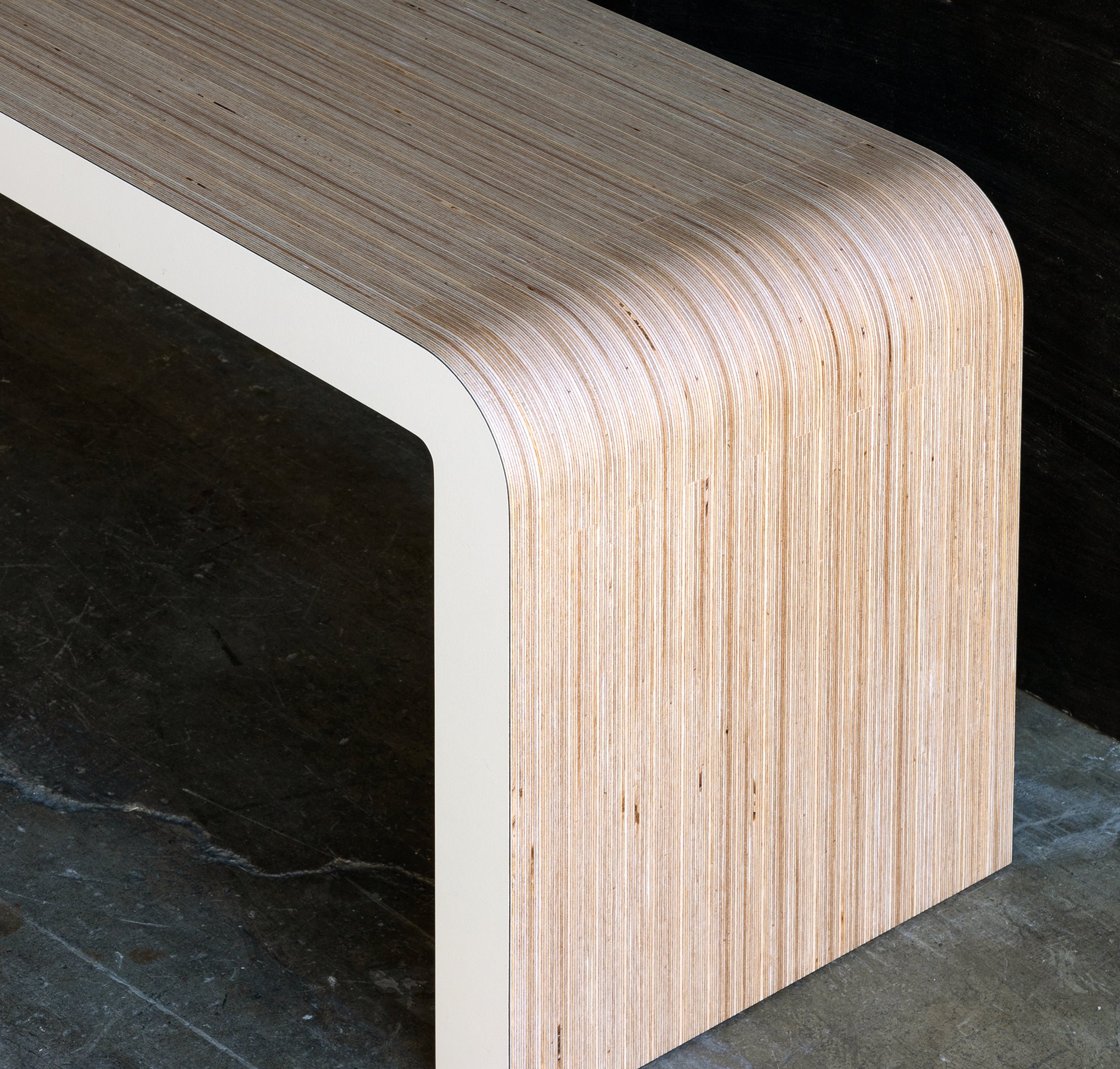 Hamilton Modern Bench With Rounded Corners - Etsy