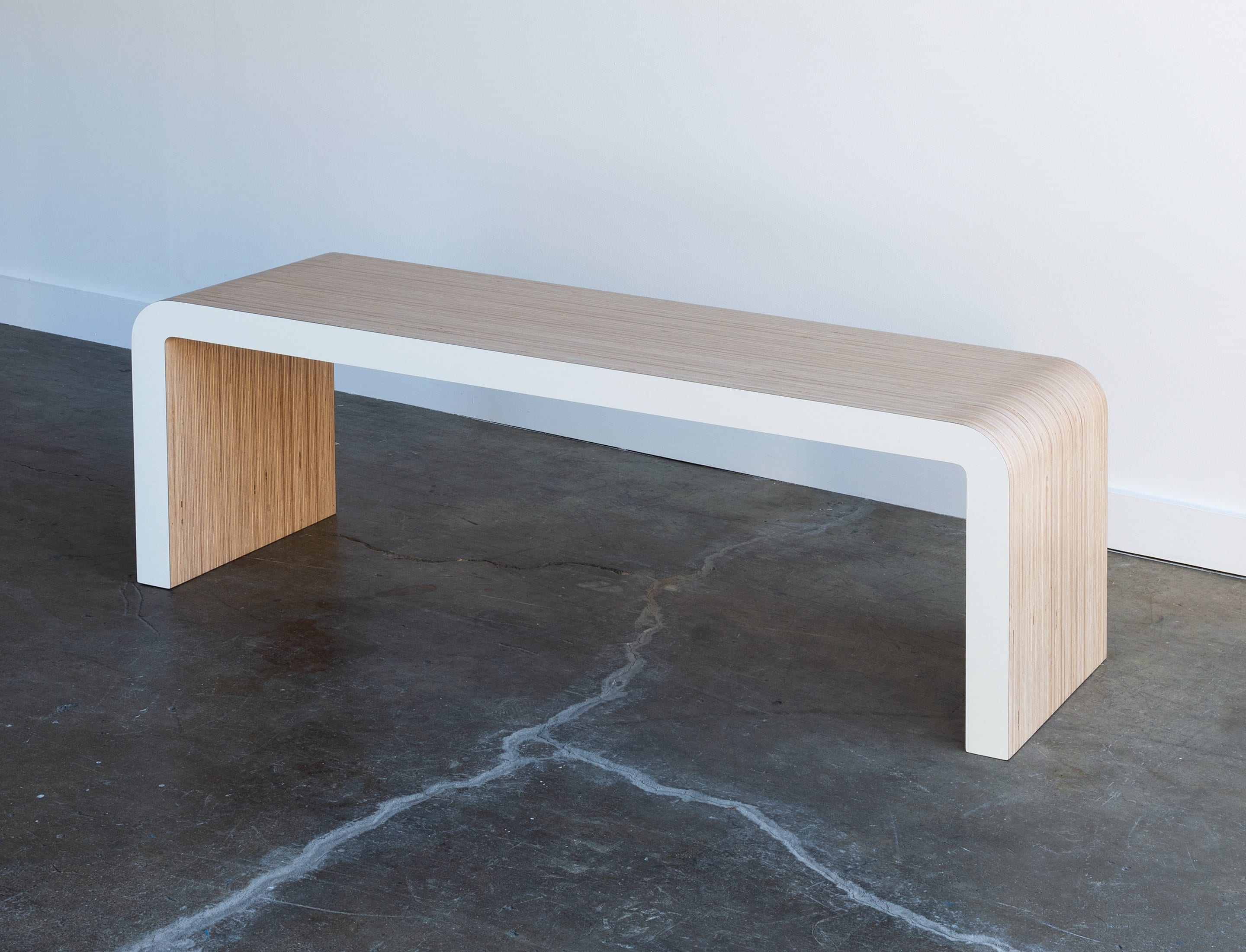Hamilton Modern Bench With Rounded Corners - Etsy