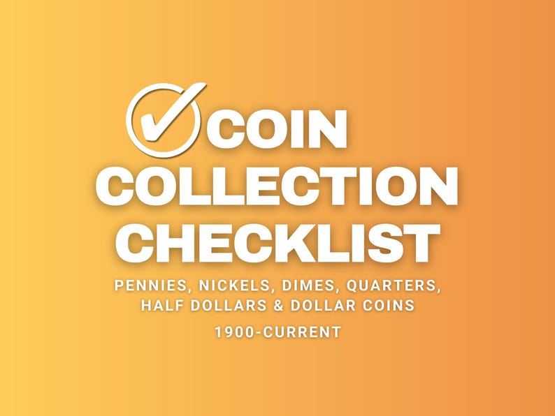 COIN COLLECTION CHECKLIST proceeds Donated to Hurricanes Helene ...