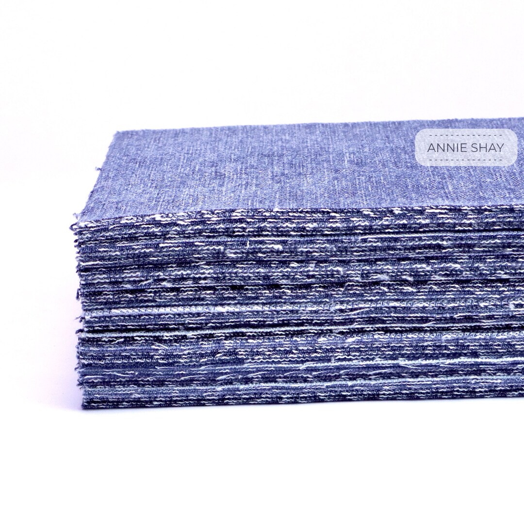 DENIM SQUARES | Upcycled, 100% Cotton, Precisely Cut, No Holes/stains ...