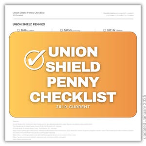 Union Shield Penny Checklist - Etsy