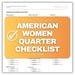 US American Women Quarter Collection Checklist: 2022-2025 (printable ...