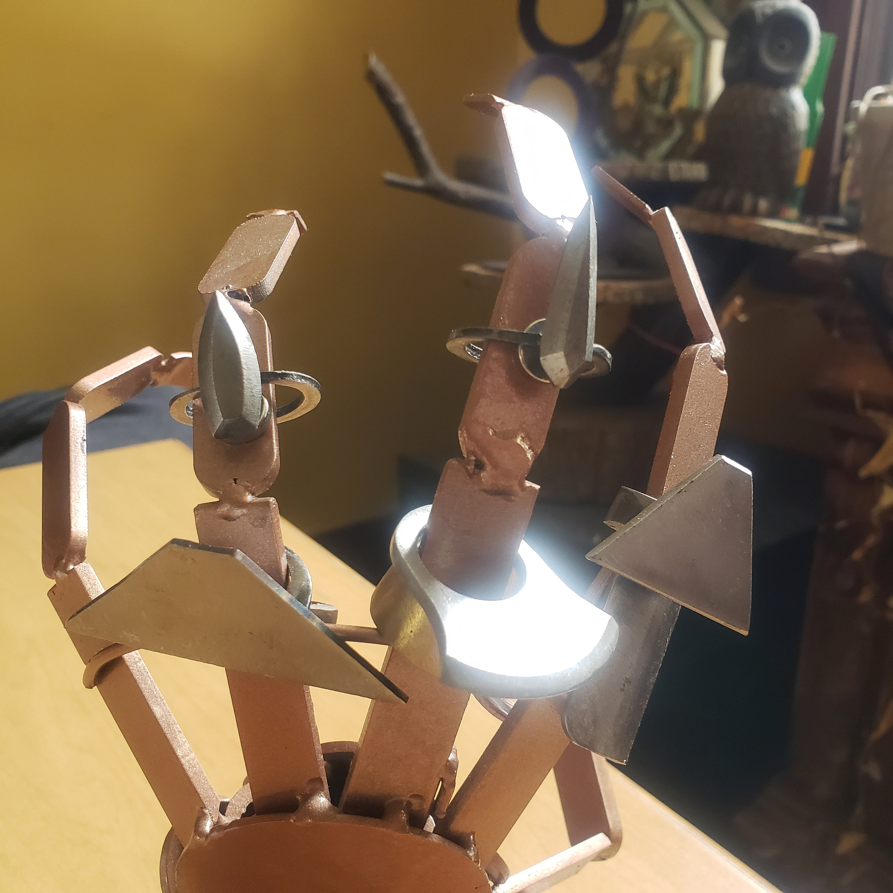 Welded Skeleton Hand Steel Sculpture - Etsy