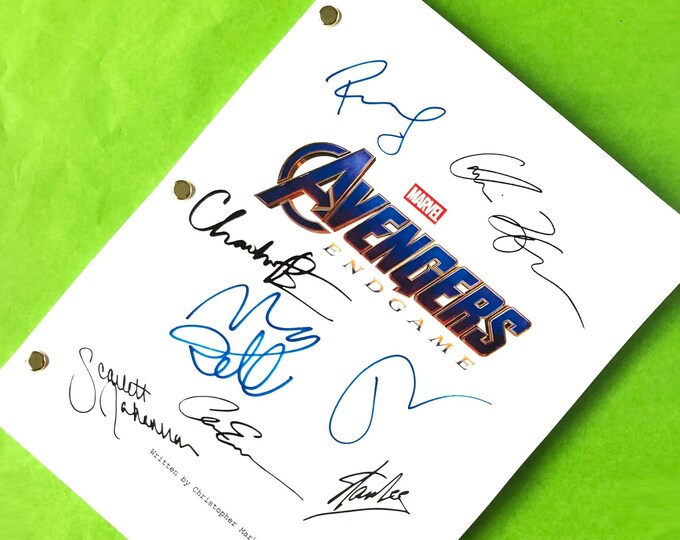 Avengers Endgame Movie Script - Etsy