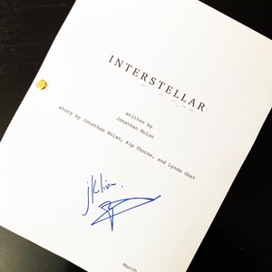 Interstellar Movie Script | Etsy