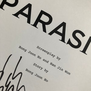 Parasite Movie Script in English - Etsy