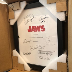 Jaws Movie Script Original Full Screenplay - Etsy