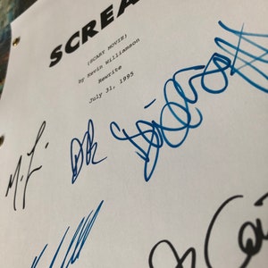 Scream Movie Horror Movie Script Original Full Screenplay - Etsy