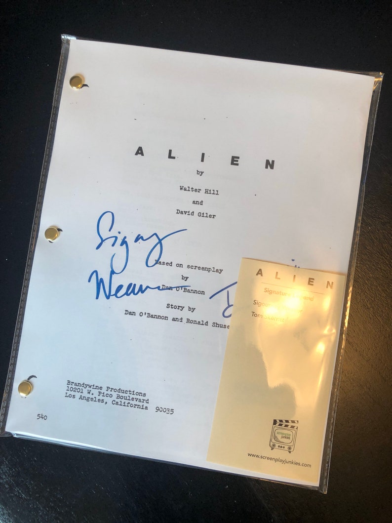 Alien Movie Script | Etsy
