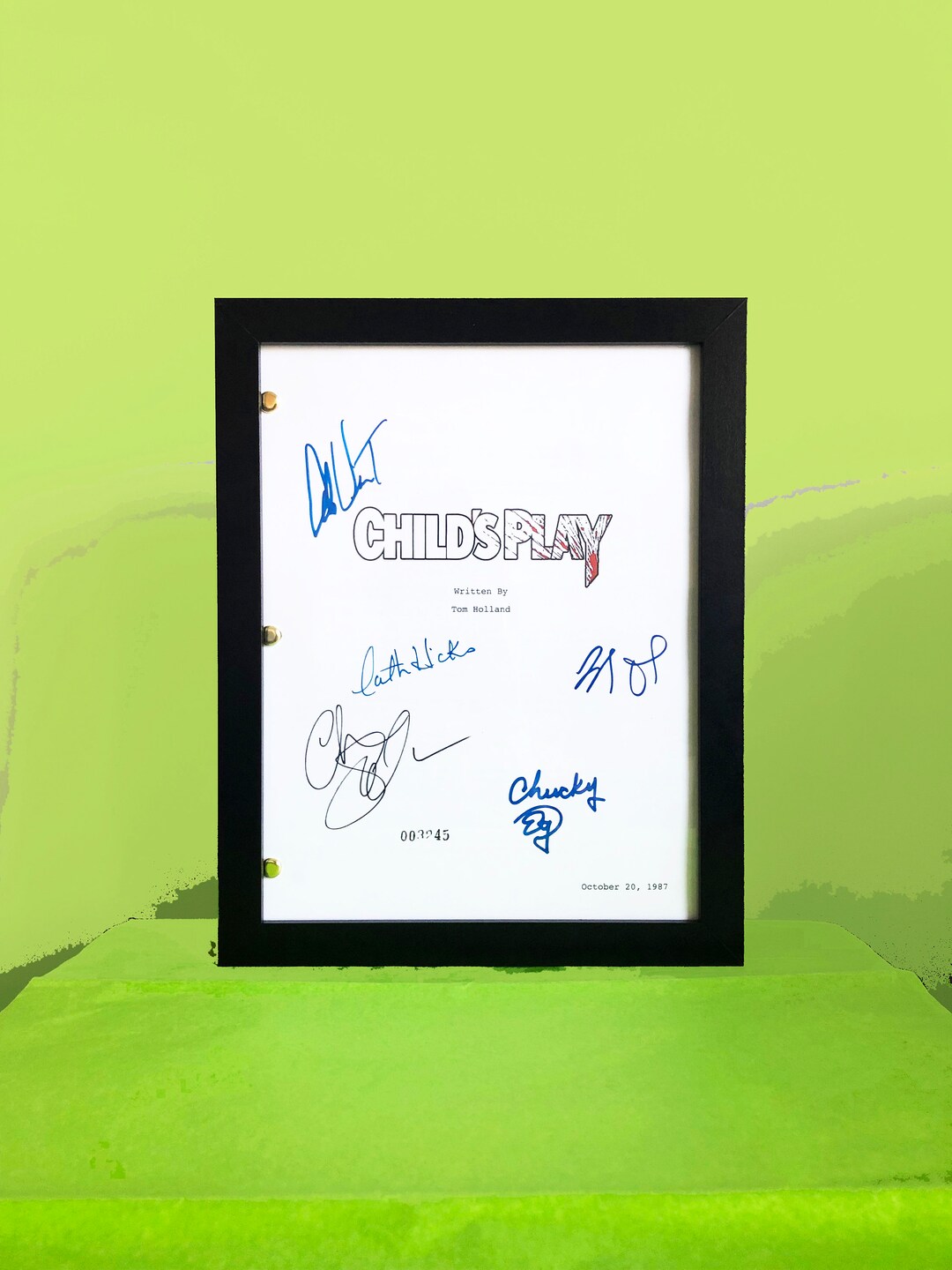 Framed Horror Movie Script - Etsy