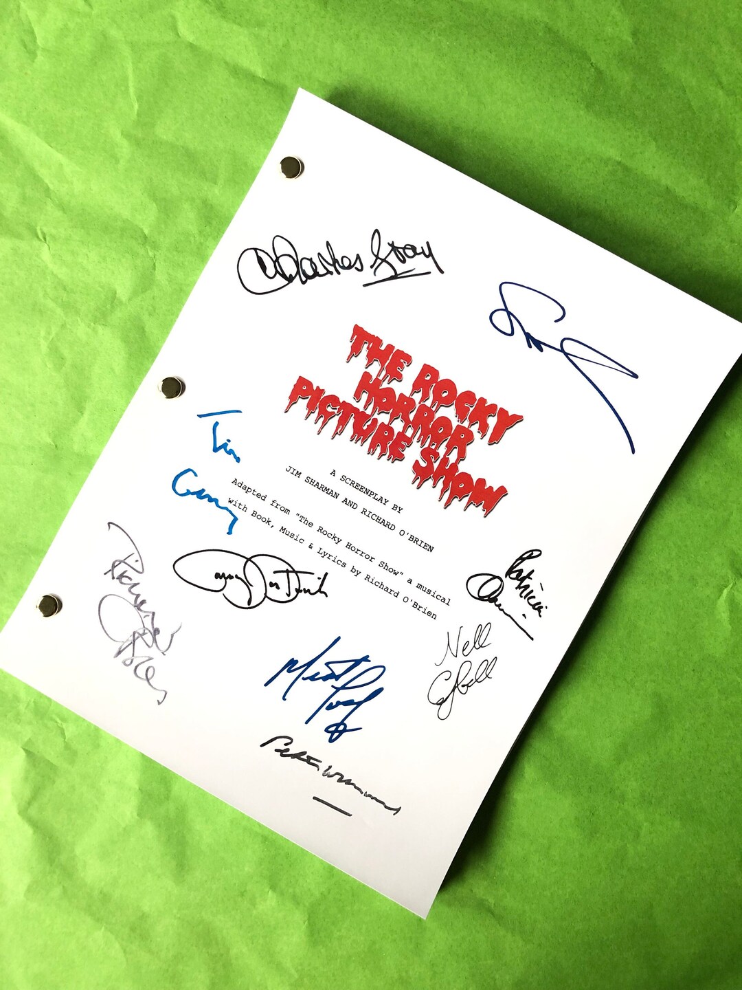 Rocky Horror Picture Show Movie Script Original Full Screenplay - Etsy