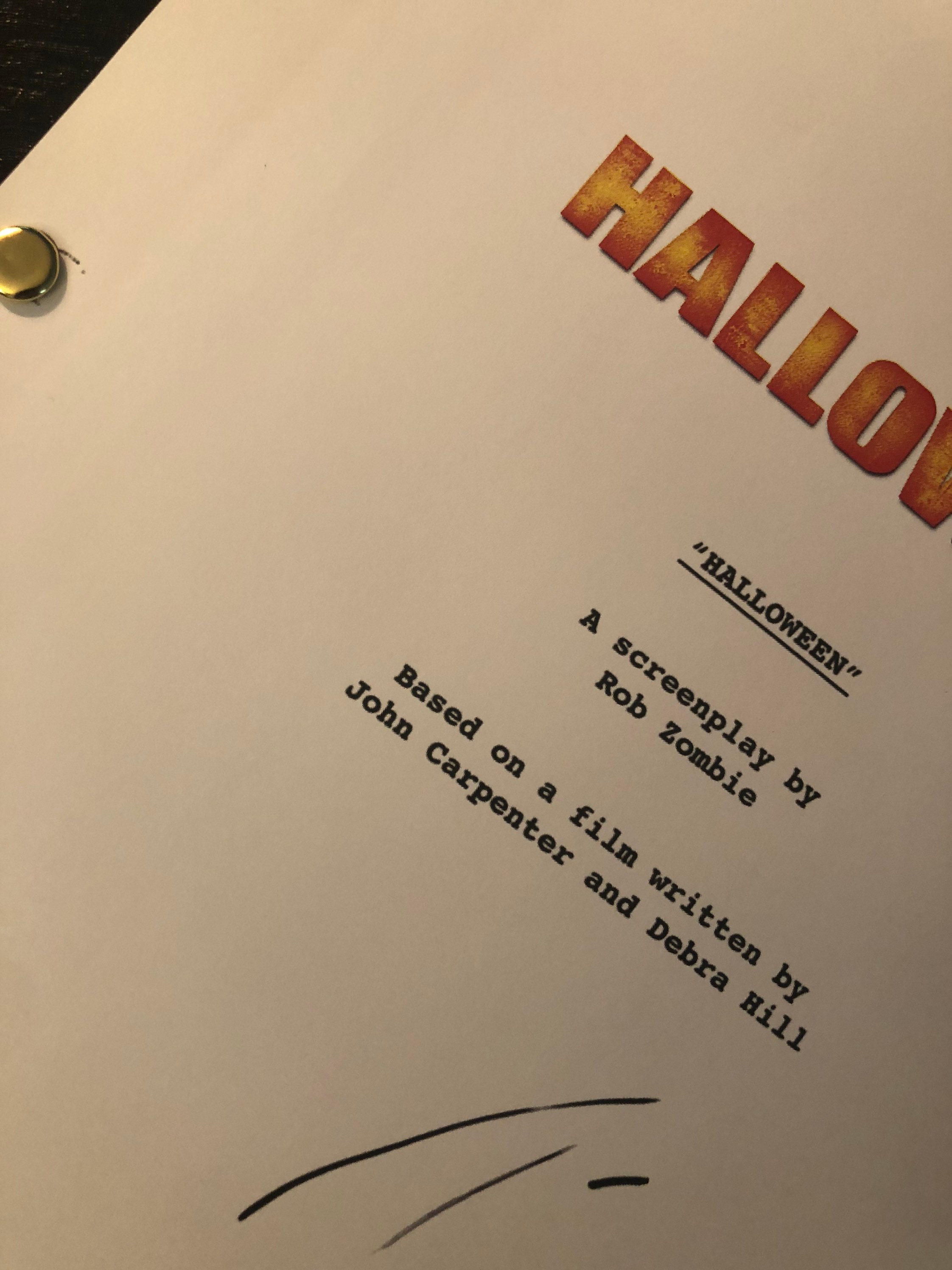 Rob Zombie's Halloween Movie Script 2007 Full Screeplay - Etsy