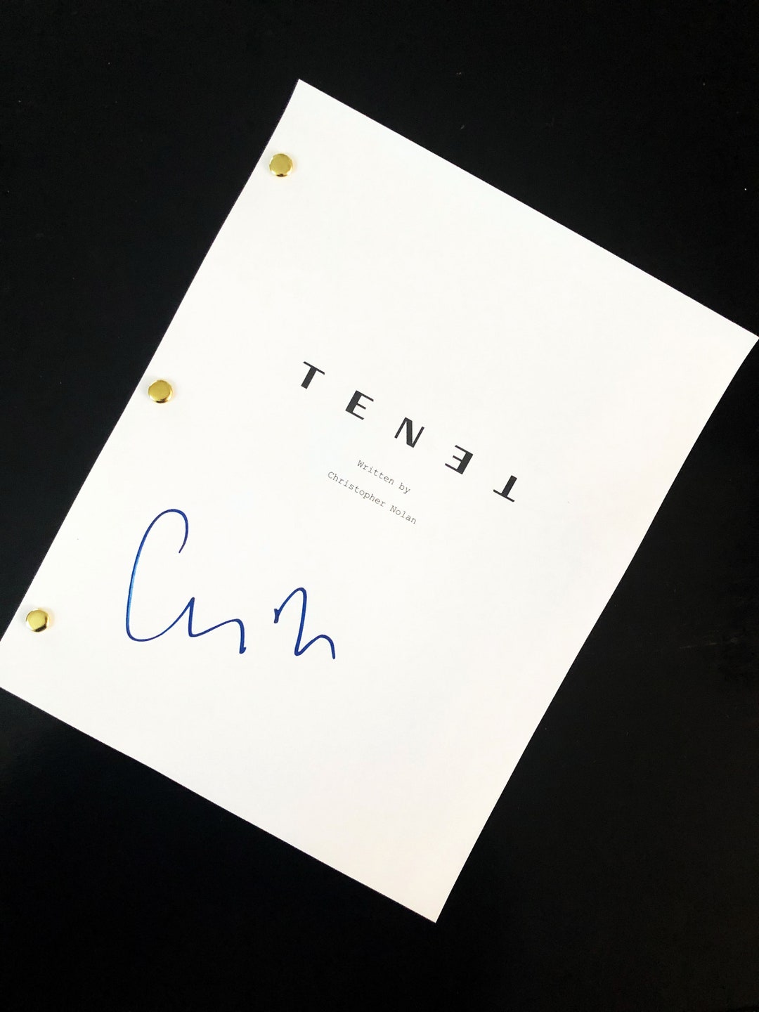 Movie Script Christopher Nolan - Etsy