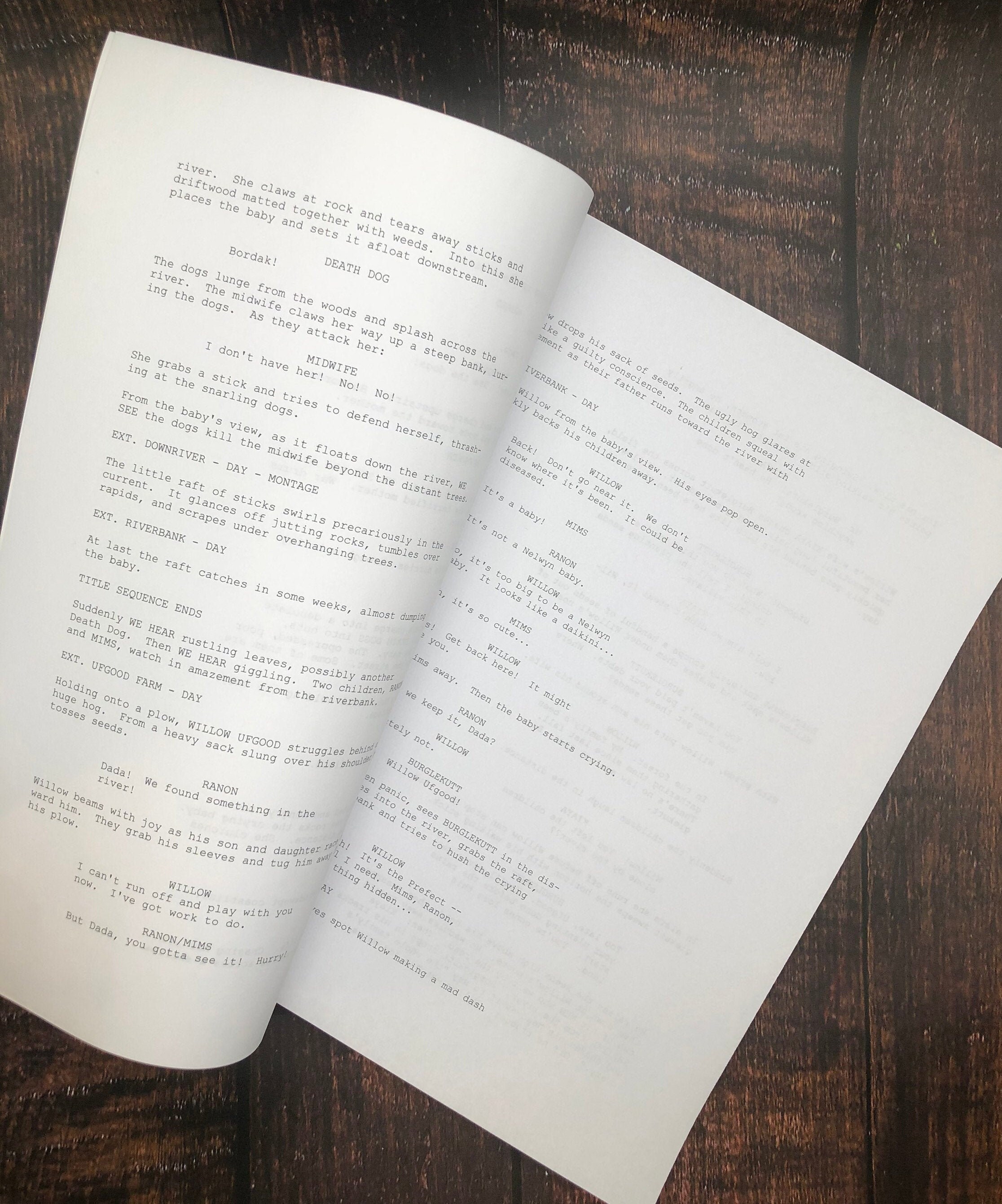 Willow Movie Script 1988 - Etsy UK