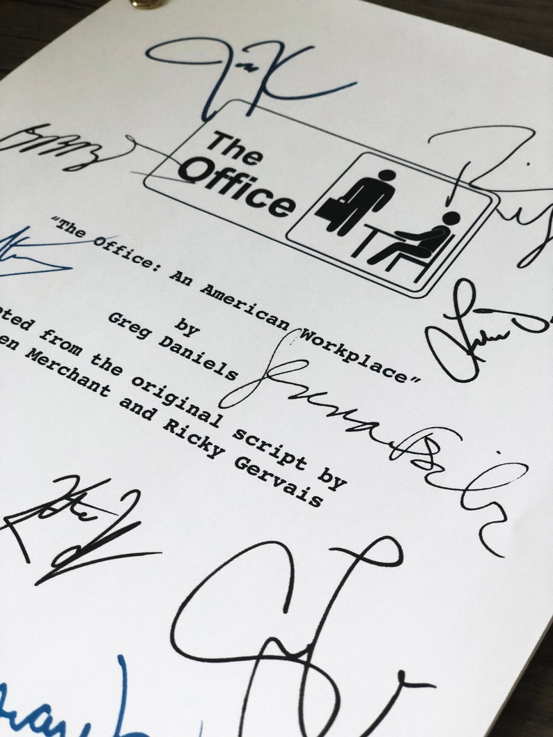 The Office Signed Script The Office Tv Show Michael Scott | Etsy