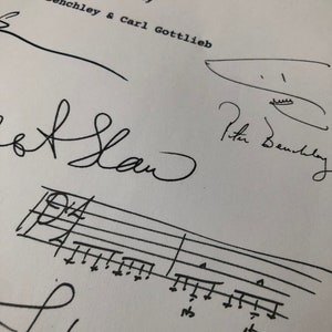 Jaws Movie Script Original Full Screenplay - Etsy