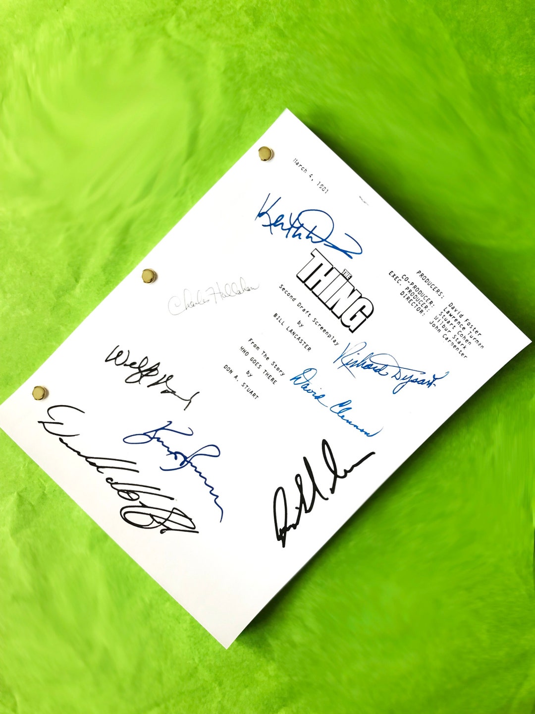 Classic Horror Movie Script - Etsy